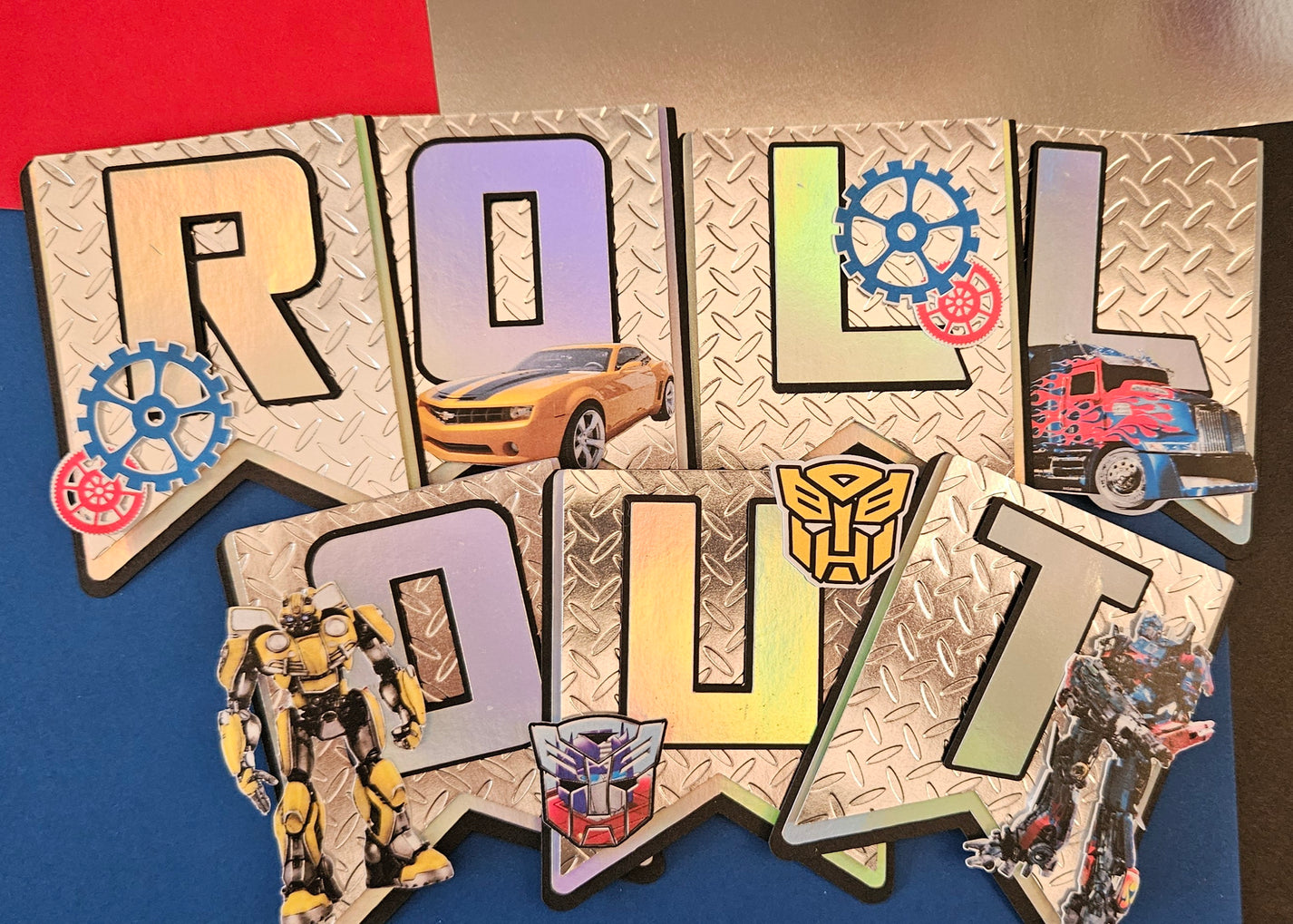 Transformers inspired birthday banner – BlissfullyDetailed